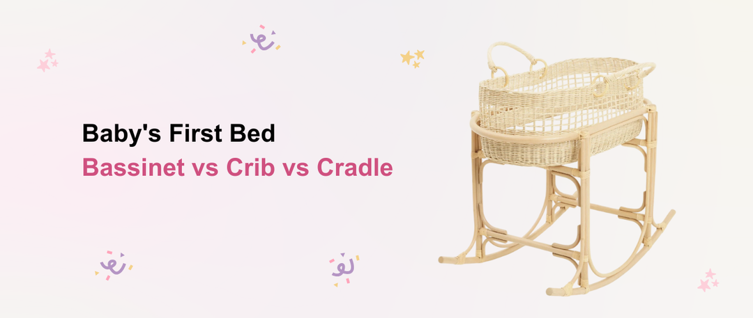 Bassinet vs Crib vs Cradle: Baby's First Bed? Crib vs Cot? – Cinta Kids